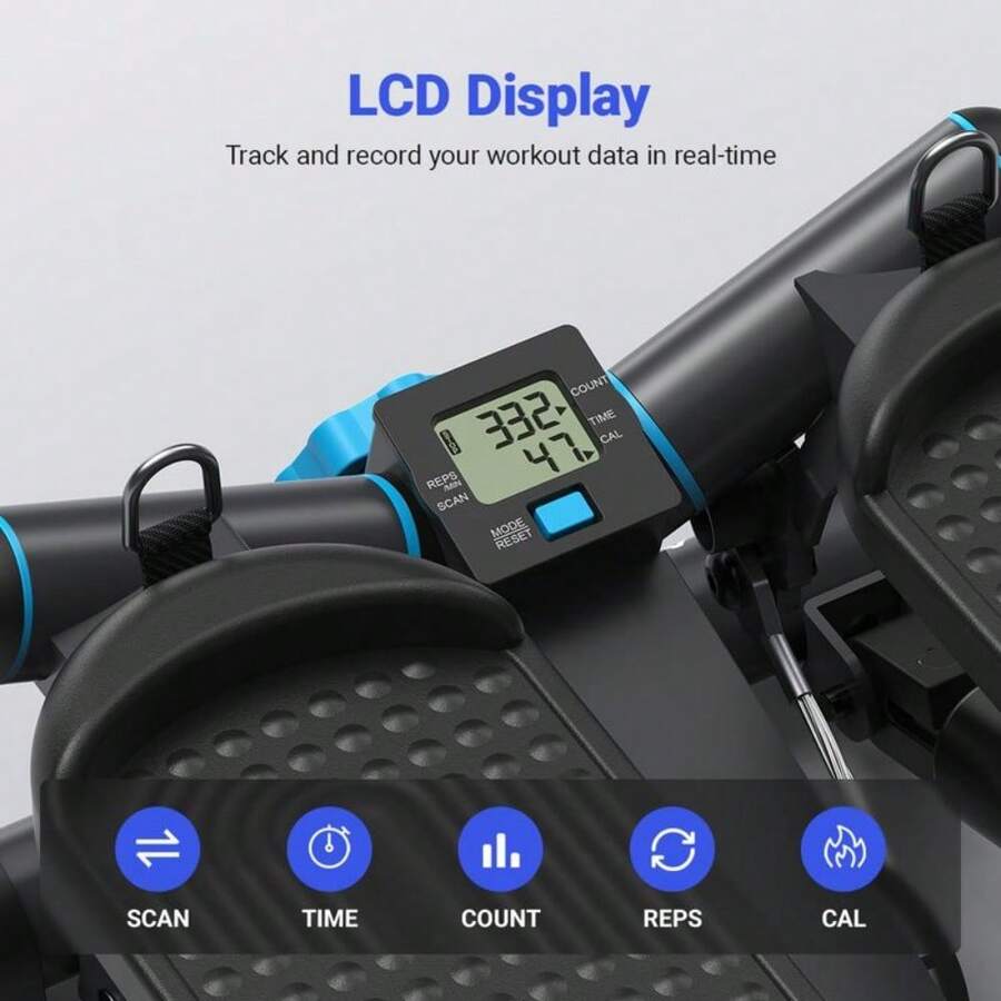 Steppers For Exercise, Space-Saving Stair Stepper With Resistance Bands ...