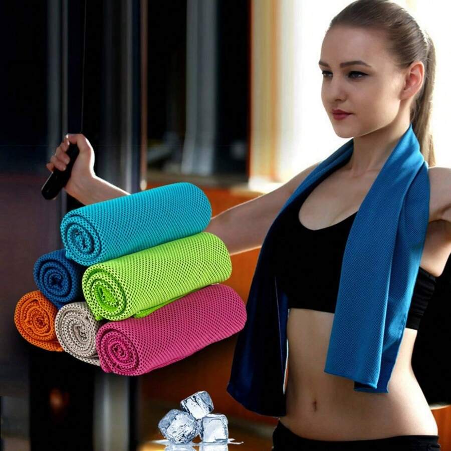 1pc Cooling Towel, Outdoor Sports Sweat Absorbent Towel, Instant ...