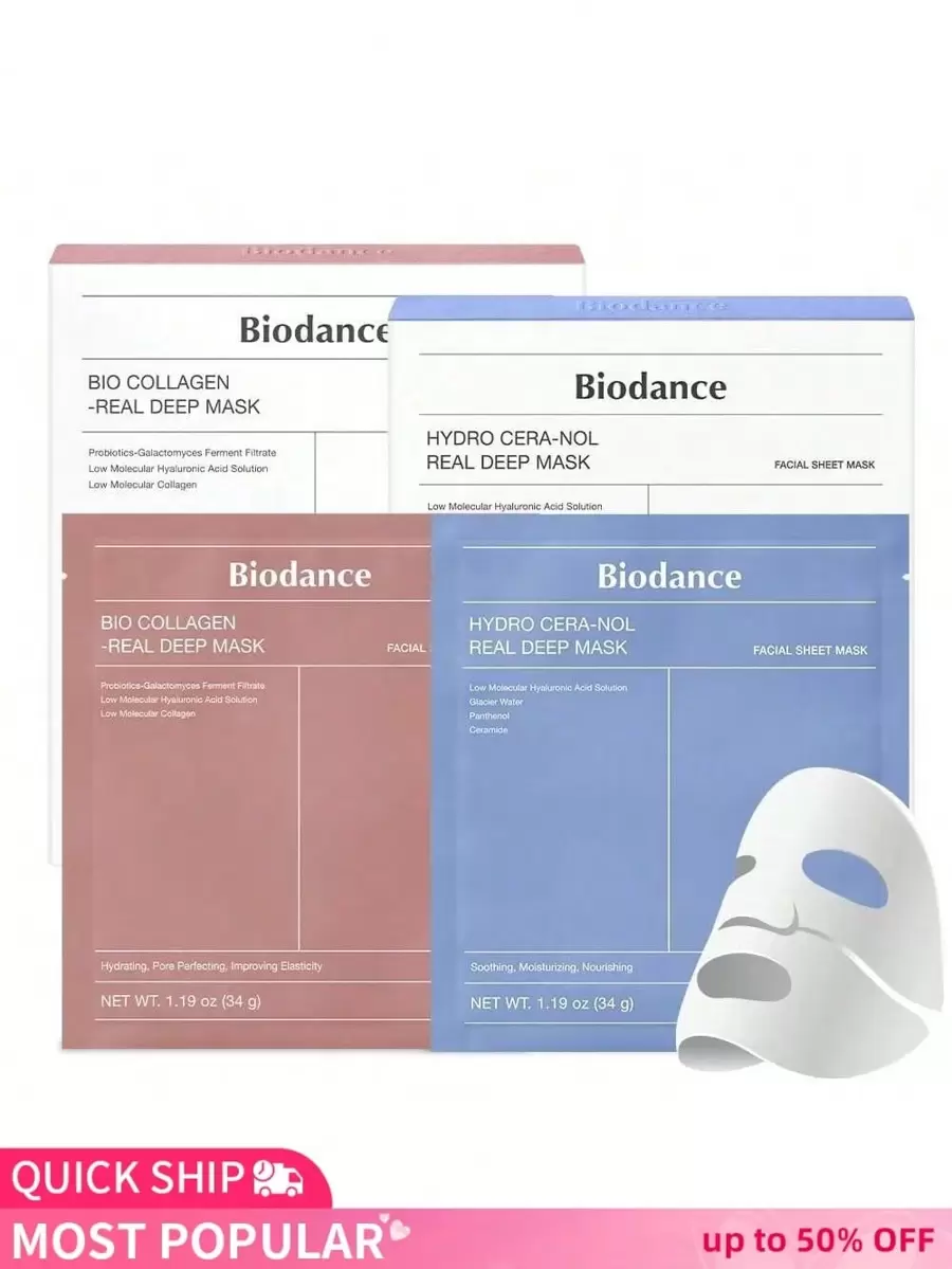 Biodance Real Deep Mask Duo: Bio-Collagen Real Deep Mask & Hydro Cera ...