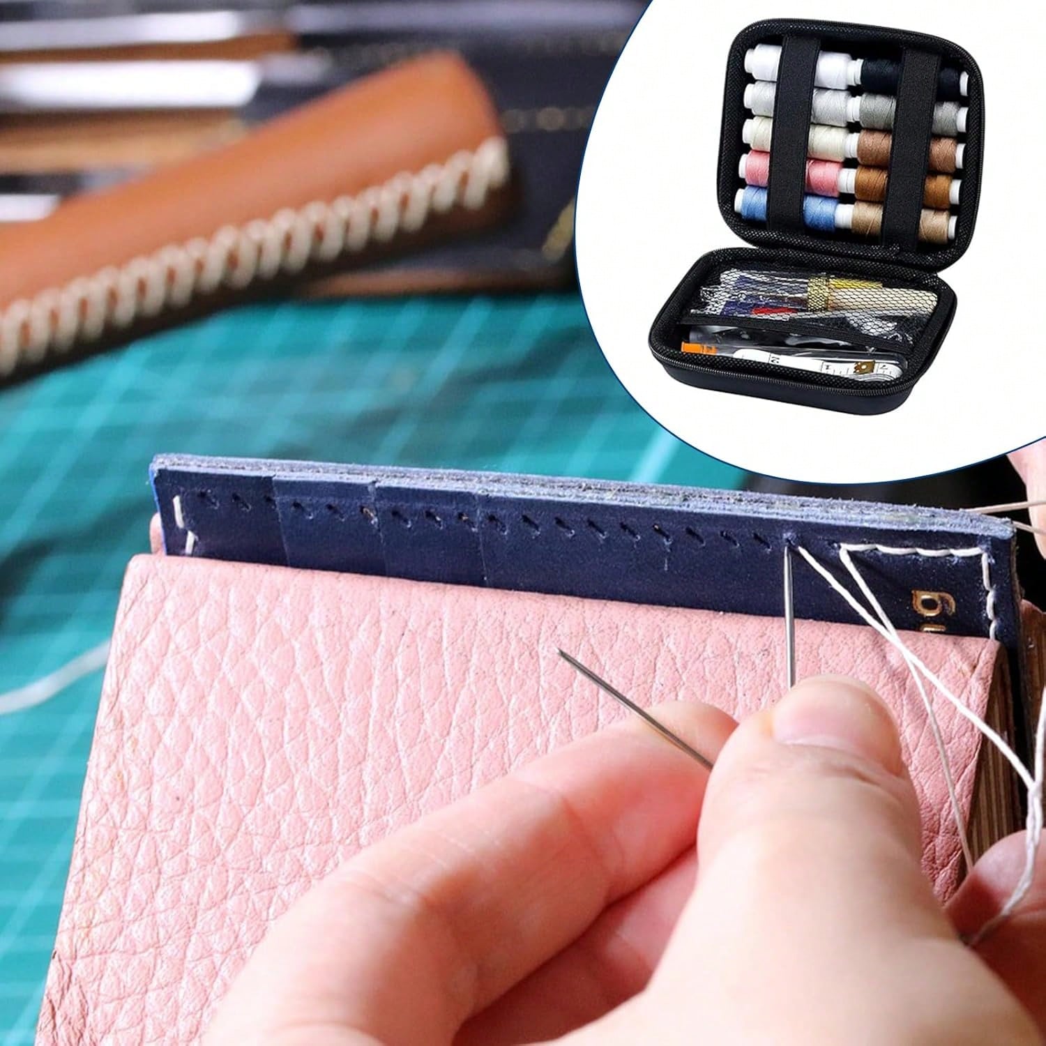 All-In-One 32-Piece Interior Repair Kit - Heavy-Duty Sewing Tools With ...