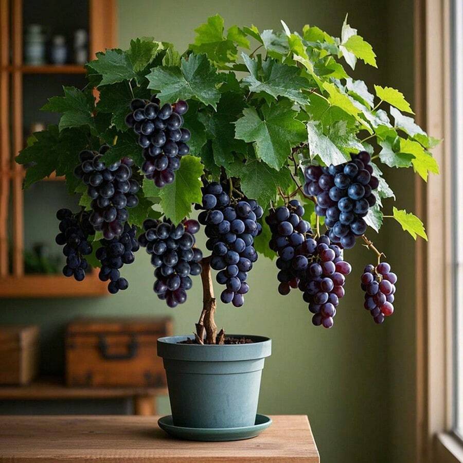 Red Grape Vine Plant, Live Grape Tree 1 To 2 Years OldGrape Fruit Tree ...