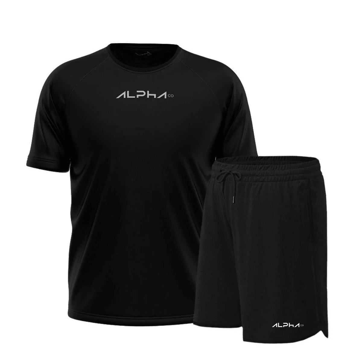 Kit Camiseta Dry Fit + Short Elastano Alpha Co Lobo Wolf Essential ...