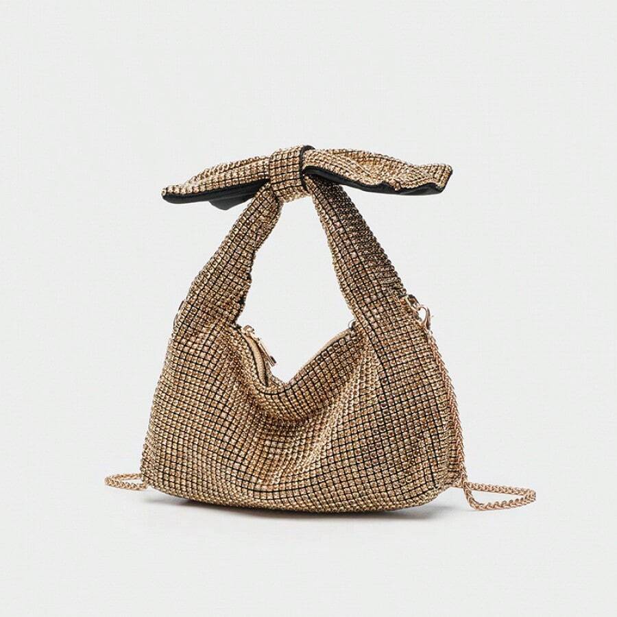 Full Diamond Bag Women's 2025 Diamond Bow Rhinestone Bag Crossbody ...