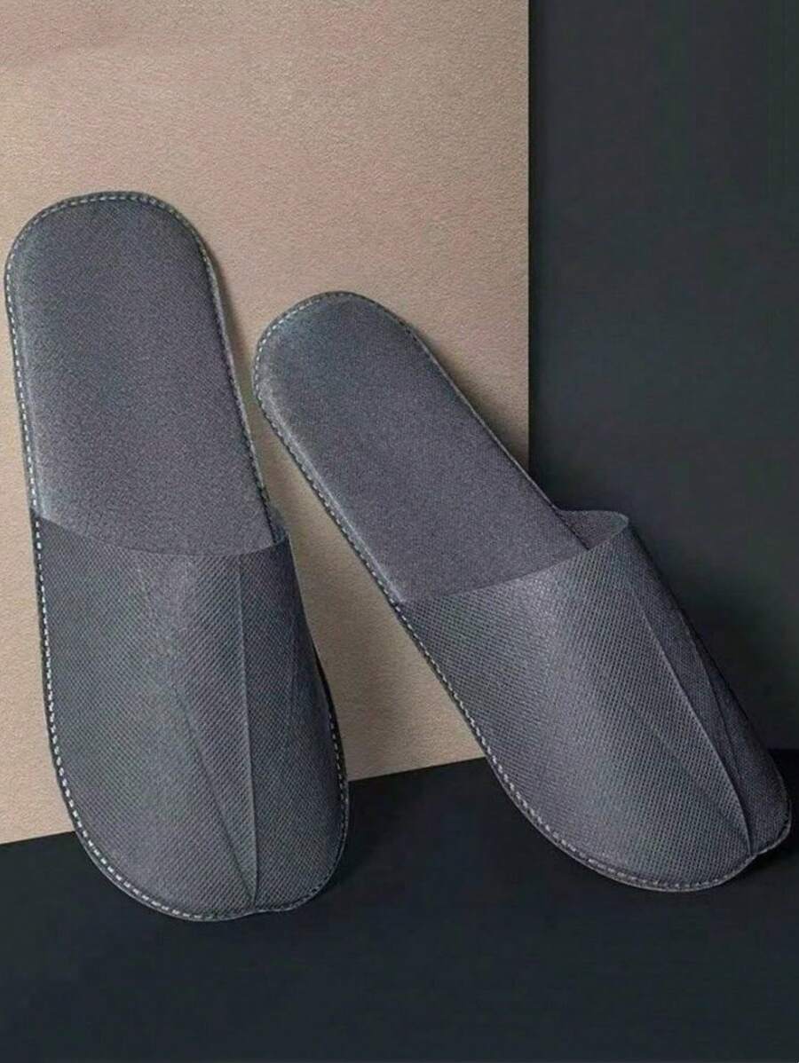 5 Pairs Disposable Thin Slippers, Unisex Home Spa Hotel Guestroom ...