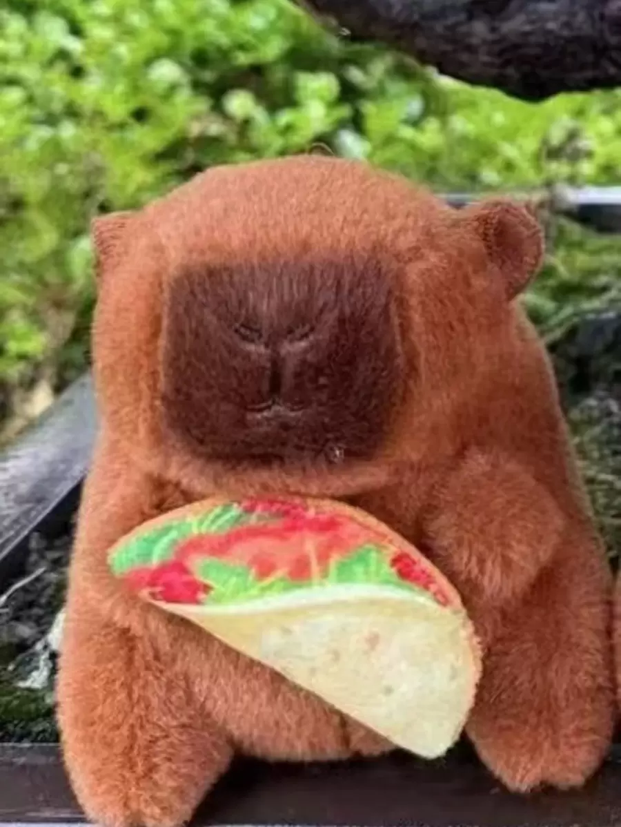 Realistic And Adorable Capybara Plush Keychain, Capybara Stuffed Animal ...