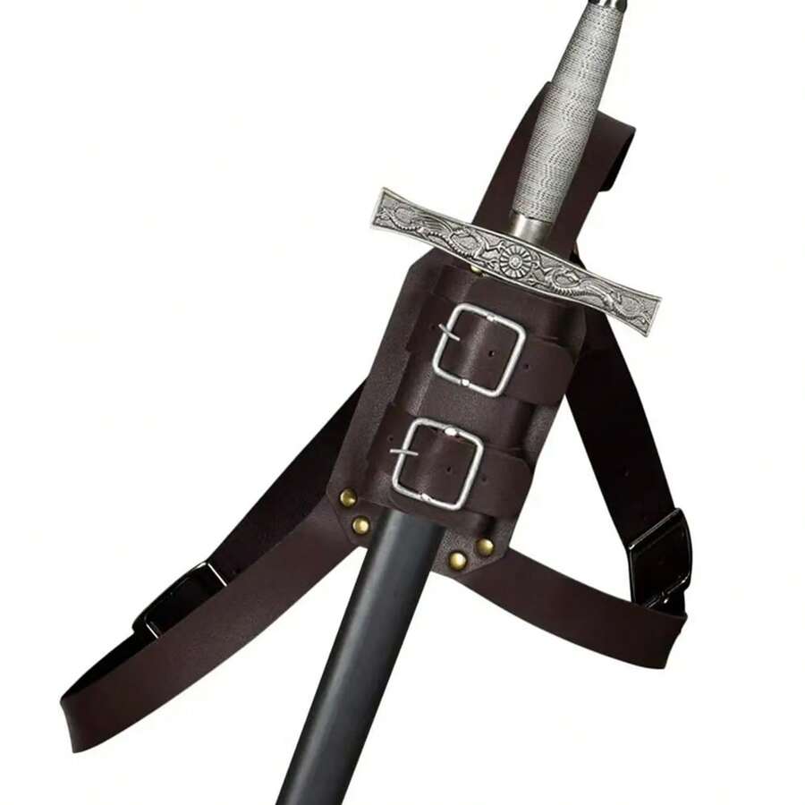 1pc Medieval Brown Vintage Diagonal Sword Sheath, Halloween Stage ...