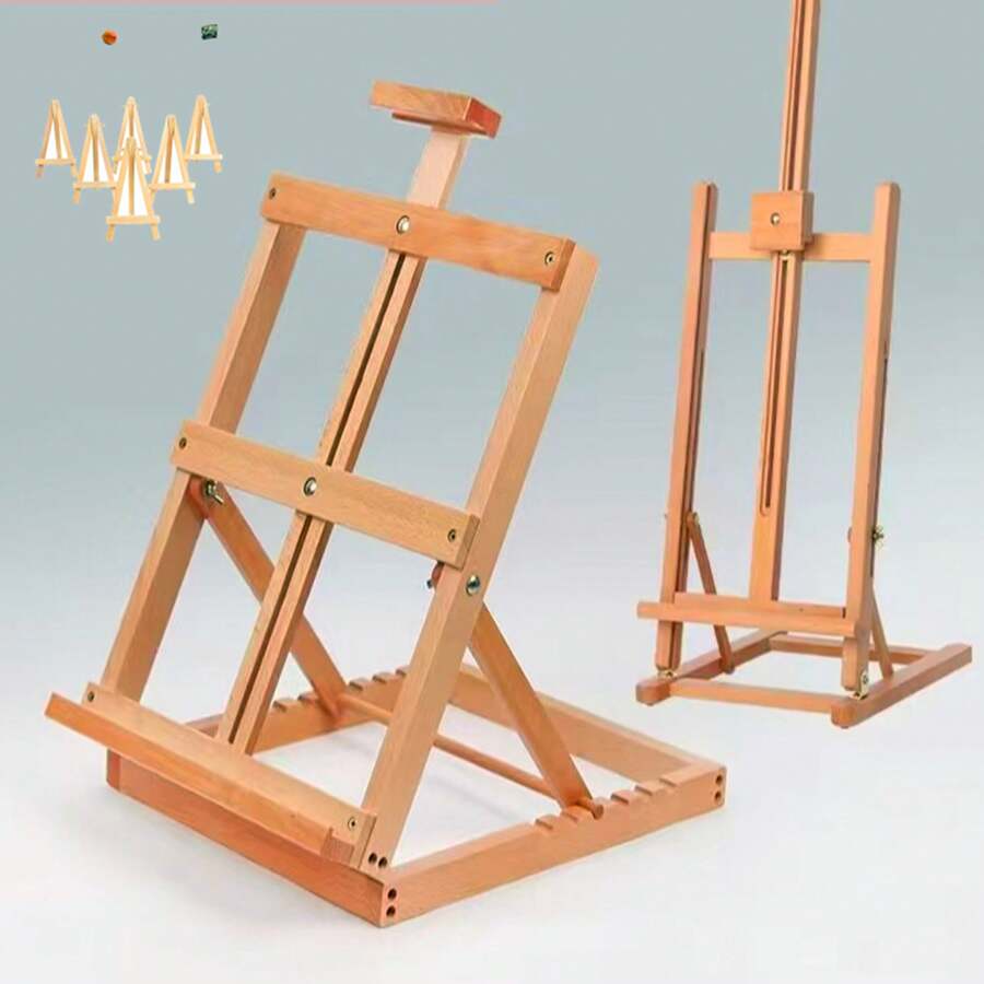 Pine Mini Drawing Stand Triangle Frame Wedding Table Card Stand Display ...