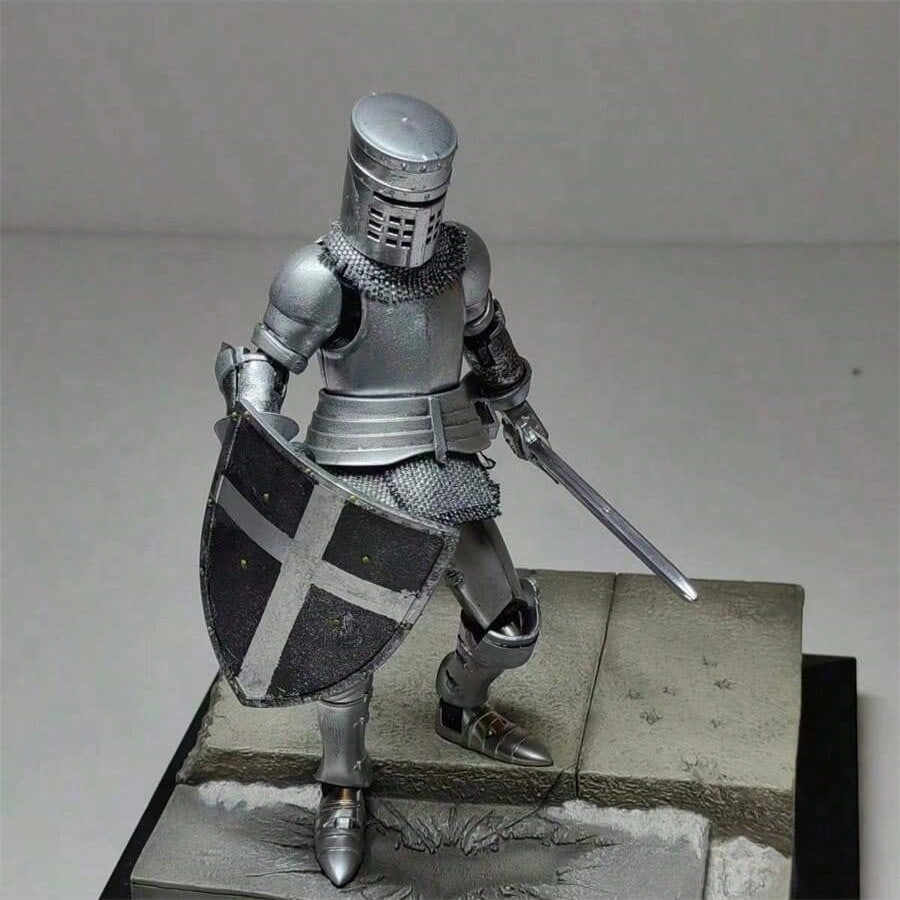 Medieval Infantry Crusader Heavy Armored Knight Articulated Doll Model ...
