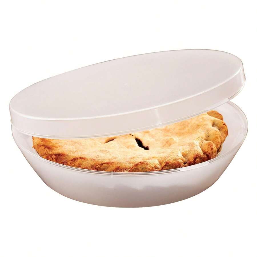 Stay Fresh Pie Keeper With Hinged Lid, Universal Storage Container ...