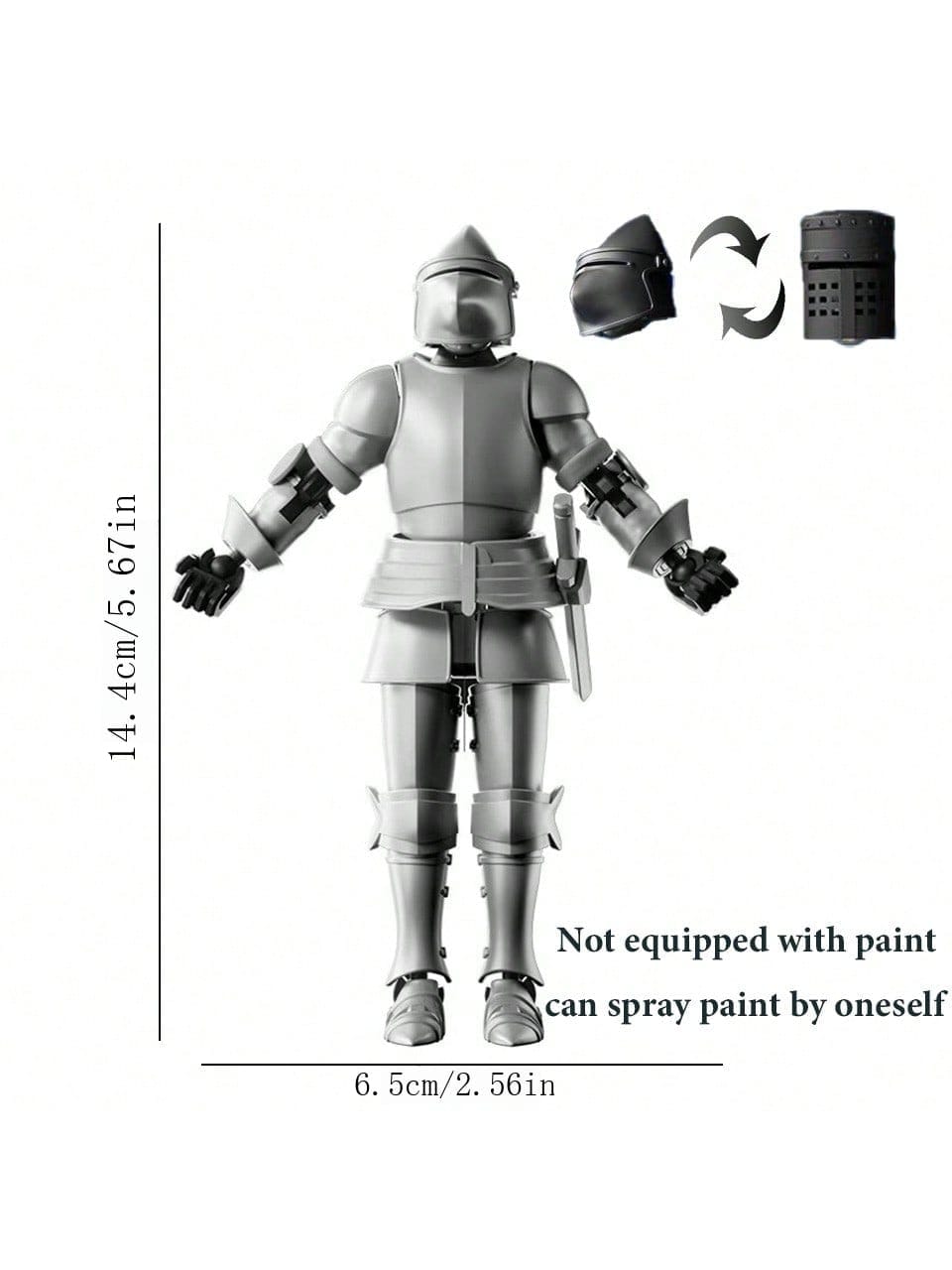 Medieval Infantry Crusader Heavy Armored Knight Articulated Doll Model ...