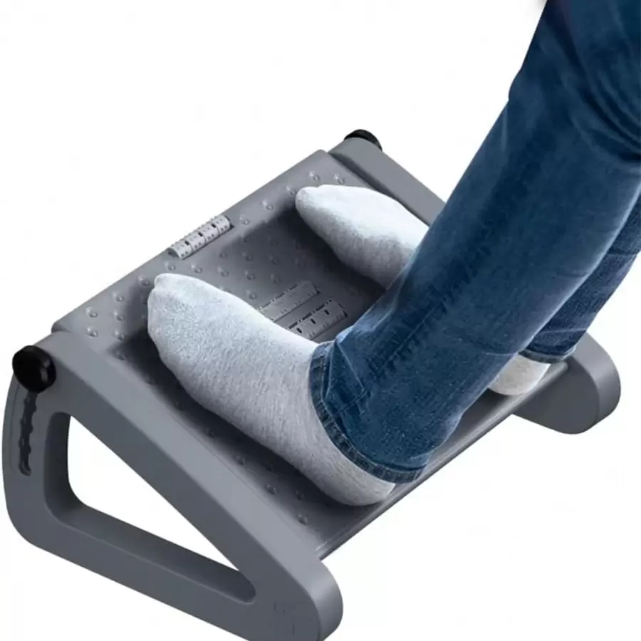 Foot Rest For Under Desk At Work - Six Height Adjustable Under Desk ...
