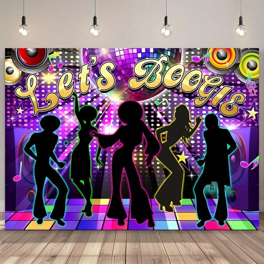 Fondo de escenario con tema de fiesta disco de los 70s - Vuelve a los ...