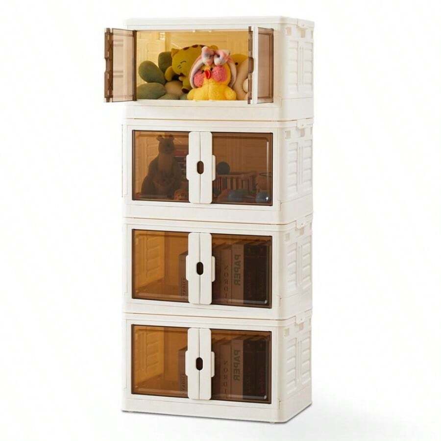 Stackable Storage Bins With Lids Portable And Lockable Organizer With ...