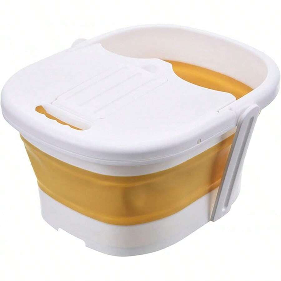 Foldable Bucket Foot Bath With Holder Bathroom Foot Wash Basin Laundry ...