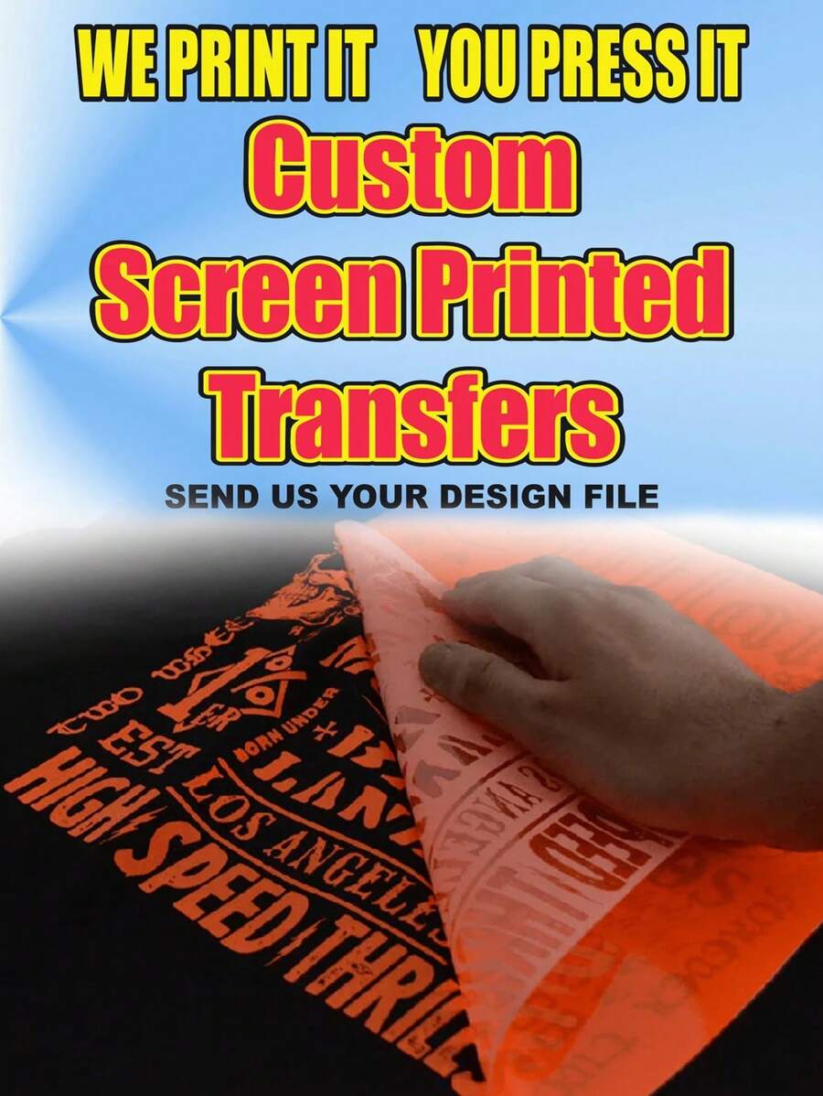 Custom Prints Heat Transfers, Iron On Screen Printed Transfers - High ...