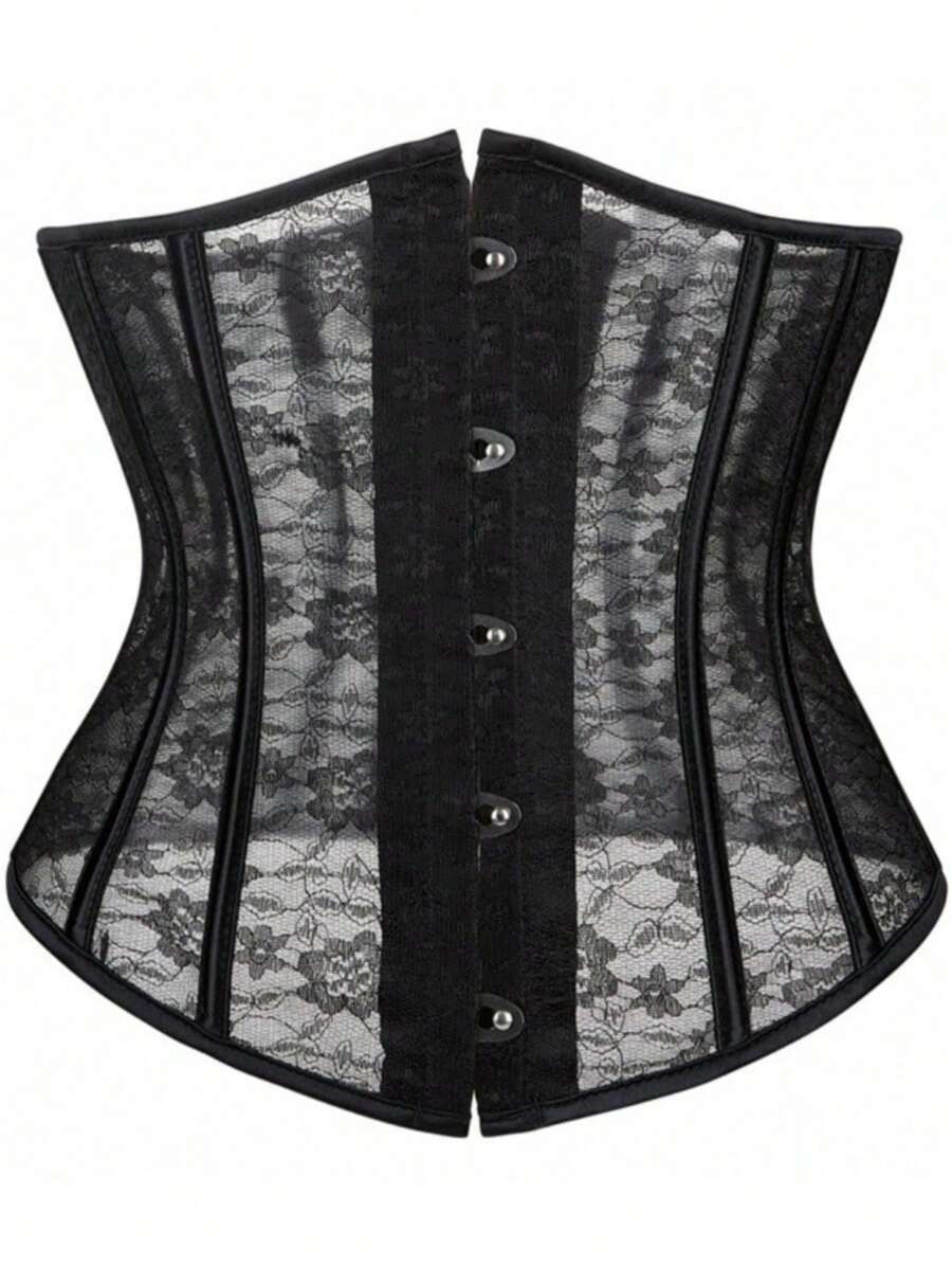 1pc Ladies' Lace Slimming Waist Cincher Belt With Tummy Control | SHEIN USA