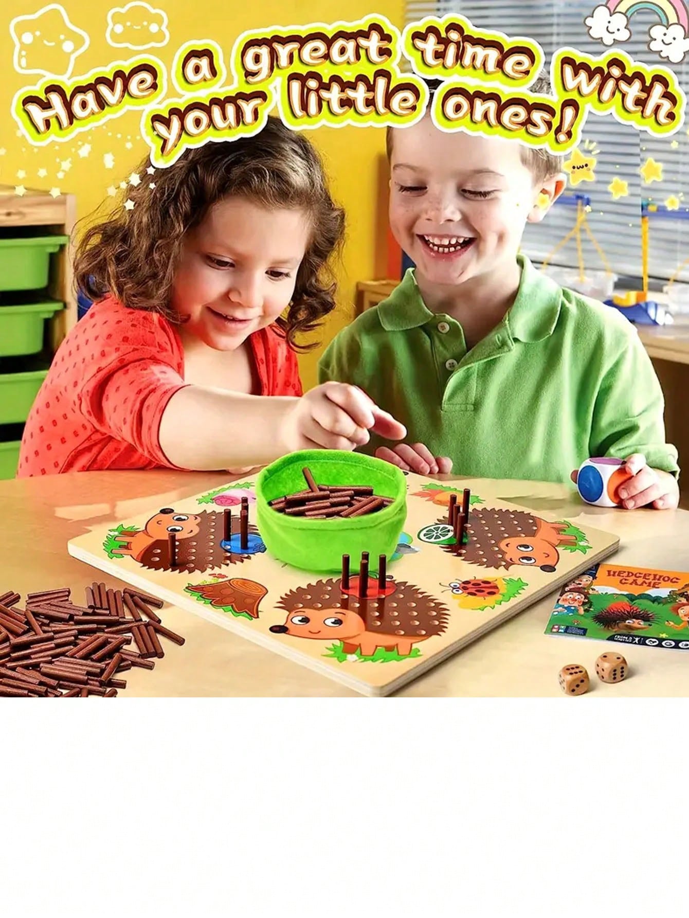 Wooden Hedgehog Hammering Game - Develops Children's Sensory And Fine ...