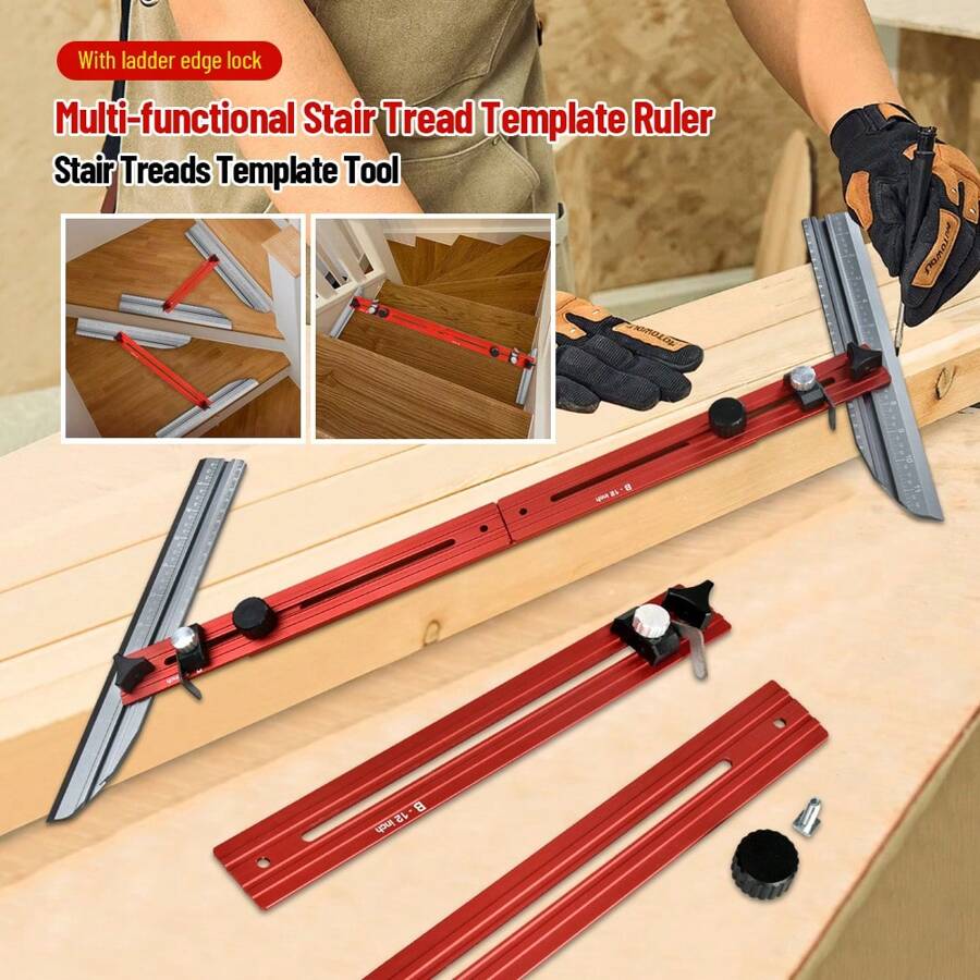 Solid Stair Tread Gauge Stair Treads Gauge Template Tool Stair Jig ...