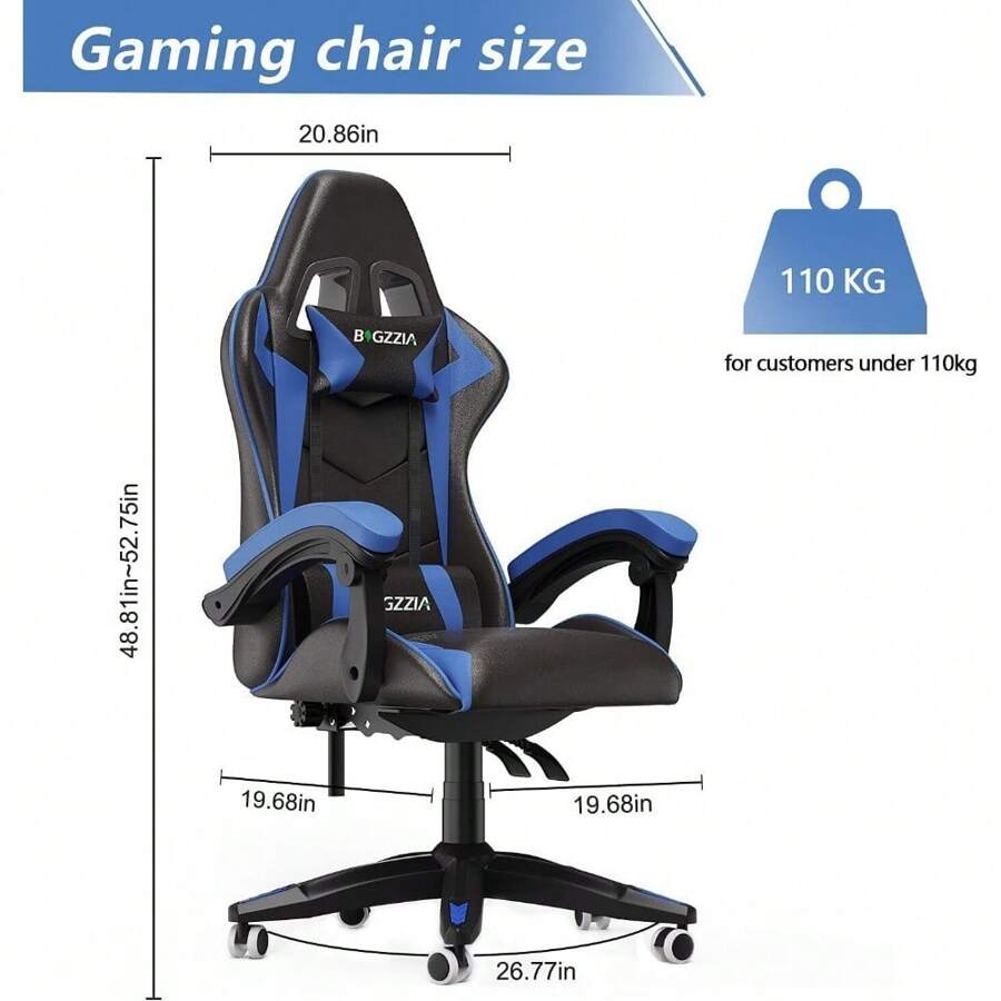 Gaming Chair Office Chair Reclining High Back Computer Swivel Racing ...