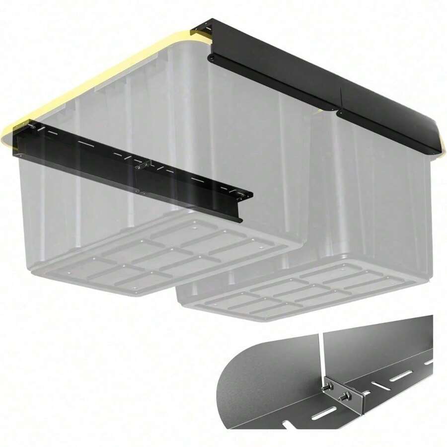Ceiling Garage Storage Rack, Overhead Racks, Container Organization ...