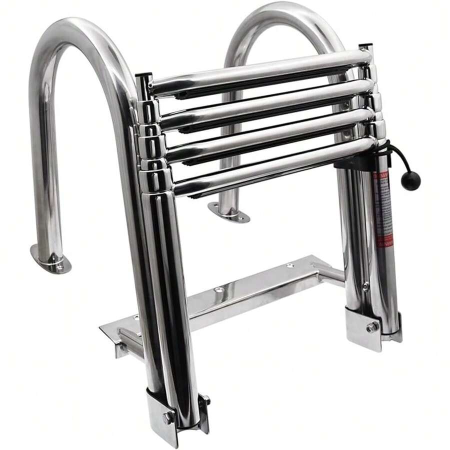 2025-NEW KAOLALI Boat Ladder 4 Steps. Pontoon Boat Ladder Foldable ...