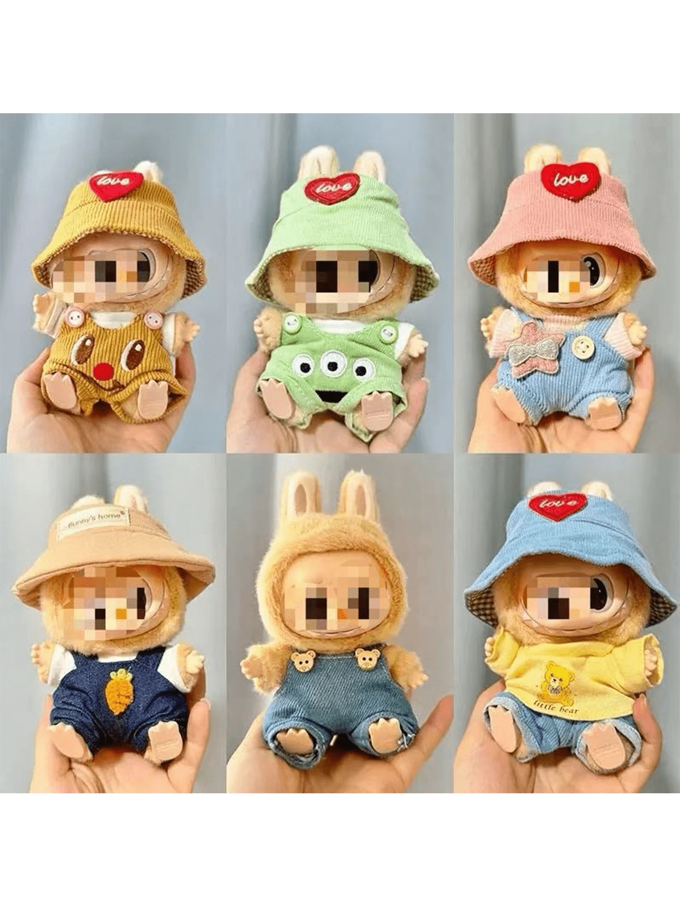 New Labubu Doll Clothing Blind Box, Random Style Includes 17cm Plush ...