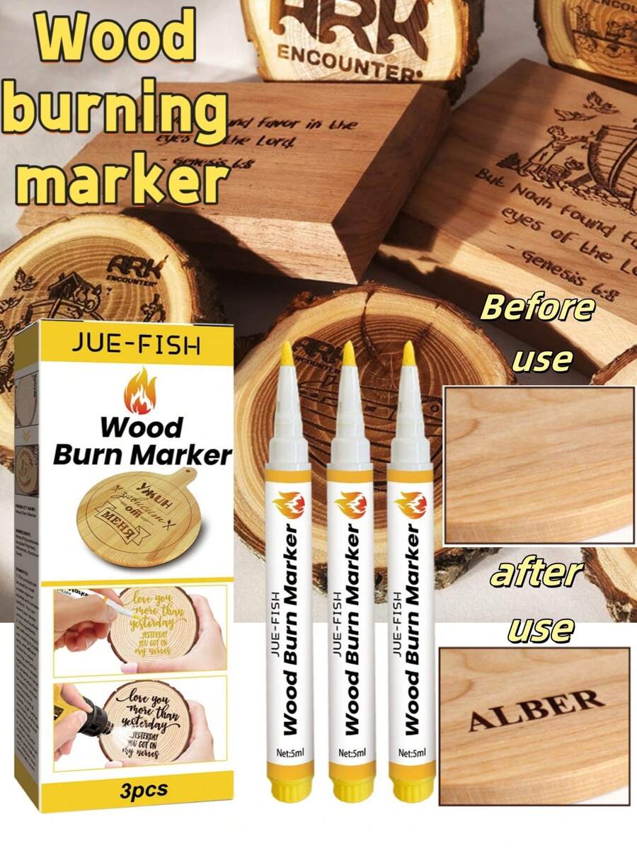 Wood Burning Pen Set Custom Wood Marking Wood Burning Marker Set Kids ...
