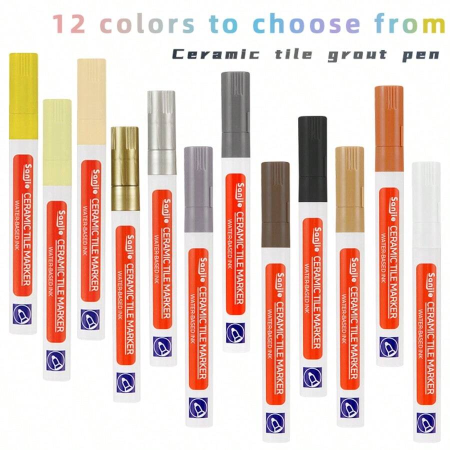 3pcs Tile Gap Beautification Pen, Bathroom Tile Gap Cleaning ...