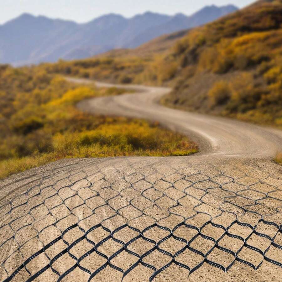 2 Inch Thick Geo Grid Ground Grid, Geo Cell Grid, Gravel Grid HDPE Mat ...