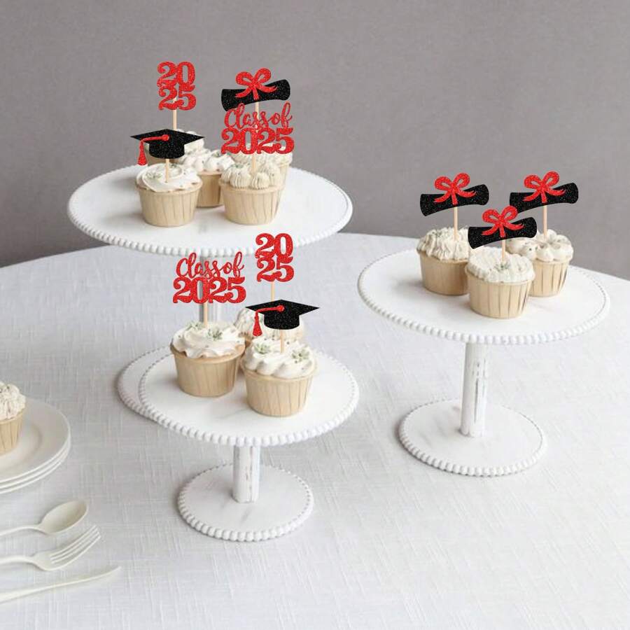 12/24 pièces Décoration pour cupcakes sur le thème de la remise des ...