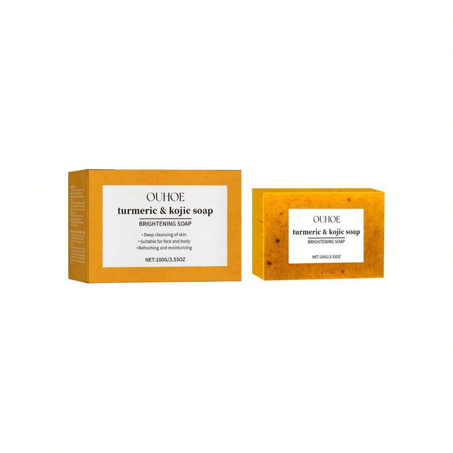 Turmeric & Kojic Soap, Gentle Cleansing Skin Moisturizing Facial Body ...
