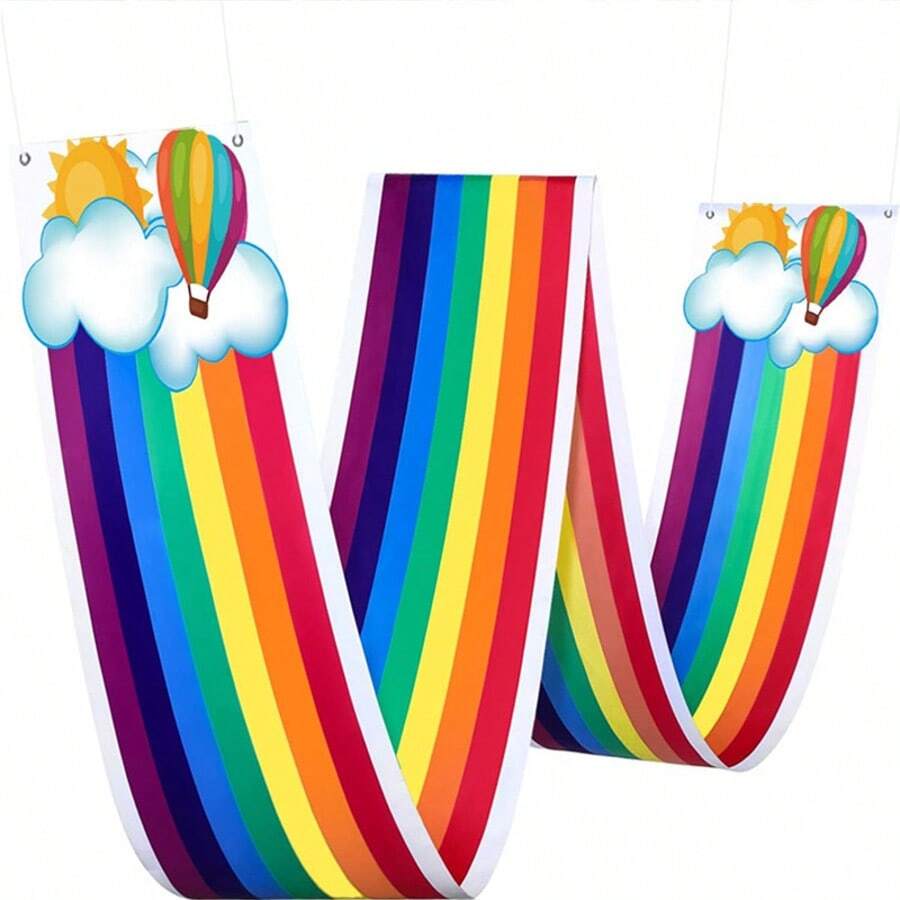1pc Rainbow Ceiling Decor - Colorful Floral Arch Garland, For Birthday ...