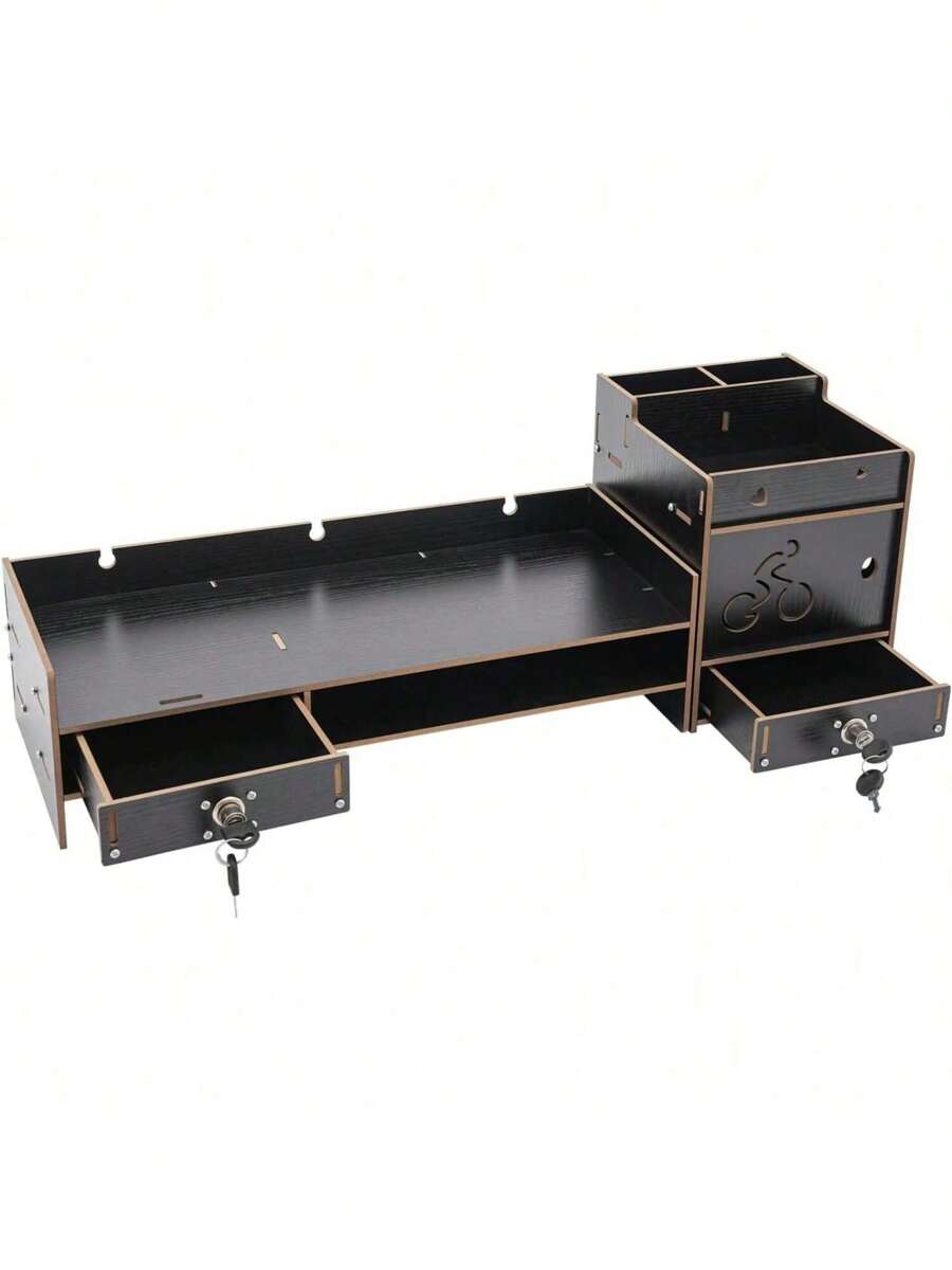 CNCEST Computer Monitor Riser Desk Stand, Desktop Storage Organizer ...