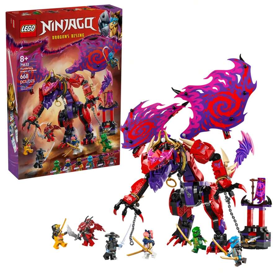 LEGO Juguete de construcción Dragón Thunderfang del Caos de NINJAGO ...