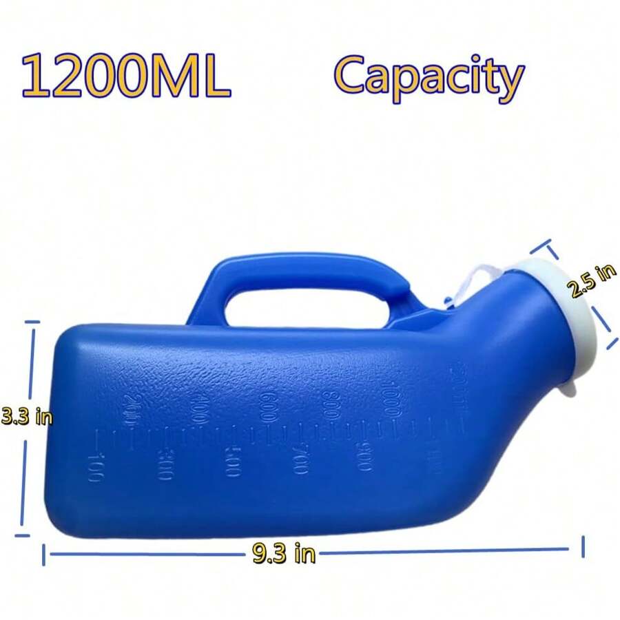 Urinals For Men 1000ml With Glow In The Dark Spill Proof Pop Cap Lid ...