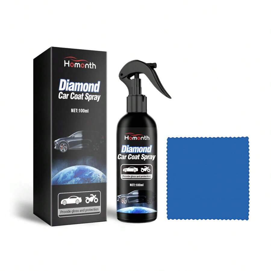 Homonth Diamond Car Coat Spray, Car Paint Maintenance Refurbished Paint Surface Cleaning ...