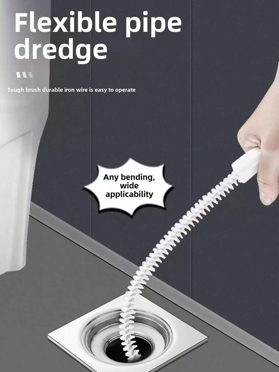 A Pipe Cleaner, Hair Cleaner, Bendable Sewer Cleaning Strip, Wash Basin ...