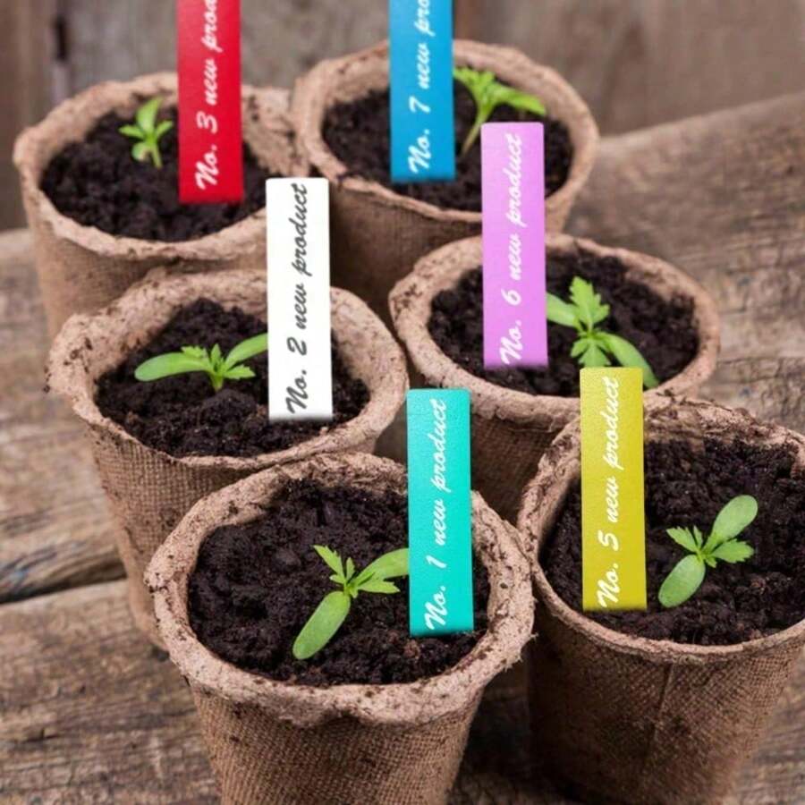 300 Pcs Plant Labels ,6 Colors 4 Inch Plastic Plant Name Tags For ...