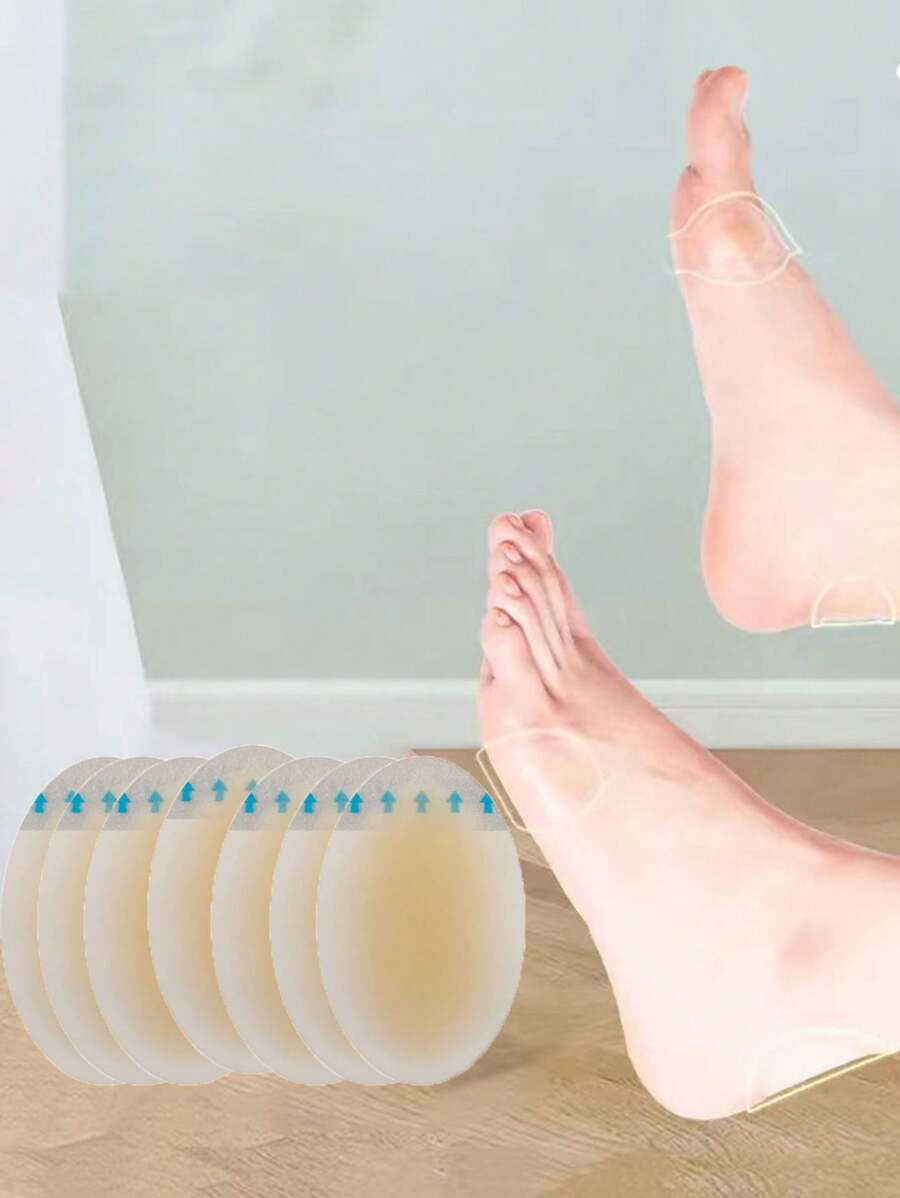 10pcs Transparent Invisible Anti-Friction Foot Pad, Thick Toe Protector ...
