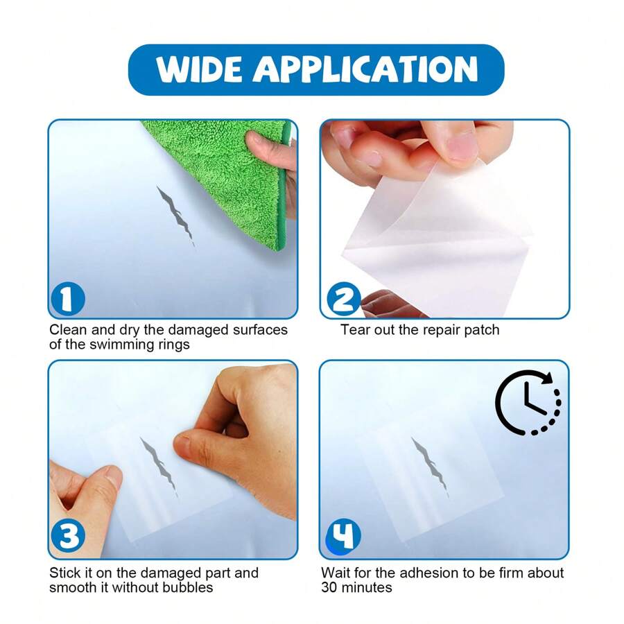 Swimming Ring Repair Repair Kit Self-Adhesive Lining Patch Swimming ...