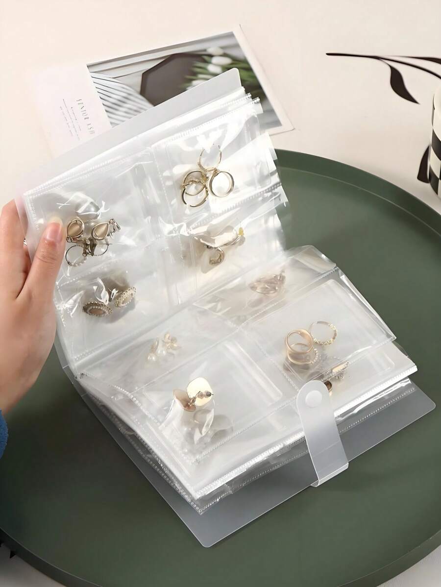1/10 Pcs Frosted Clear Jewellery Organizer For Rings, Earrings And ...