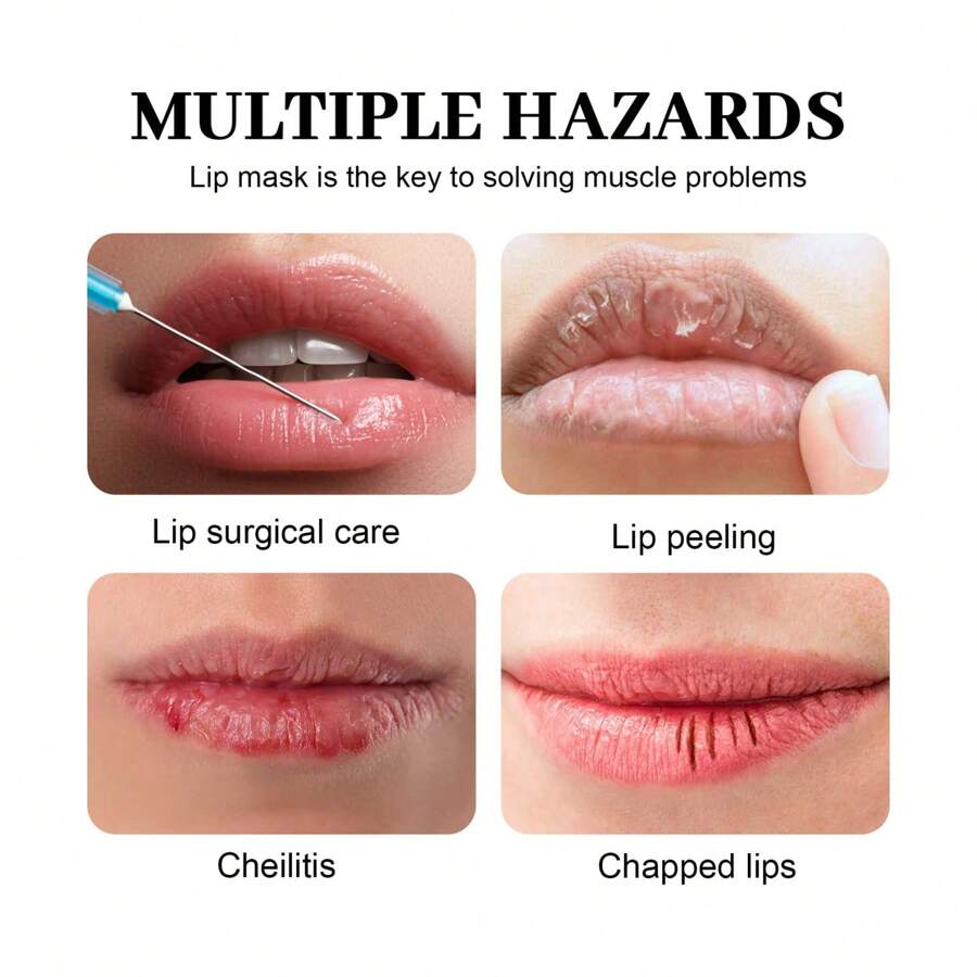 Marine Collagen Lip Mask, Fade Lip Lines Smooth Moisturizing Prevent ...