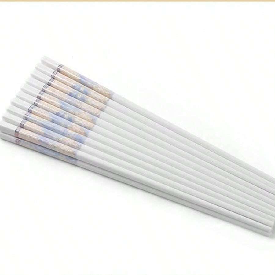 Easy-To-Clean, Non-Slip Chopsticks For Home Use, 10 Pairs, Mildew-Proof ...