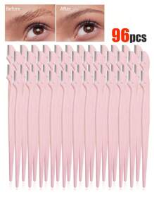 1/3/6/9/12/24/48/96/200pcs/Set Multi-Color Grooming Eyebrow Razor Set ...