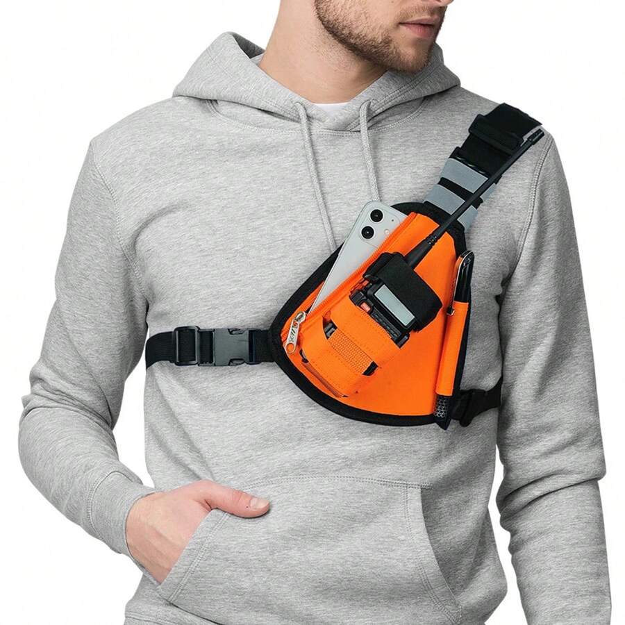 Radio Chest Harness Tactical Vest Nylon Vest Chest Rig Pack Bag Pouch ...