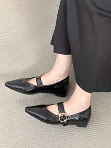 Mocasines de punta fina y unicolor para mujer | Mode de Mujer | SHEIN ...