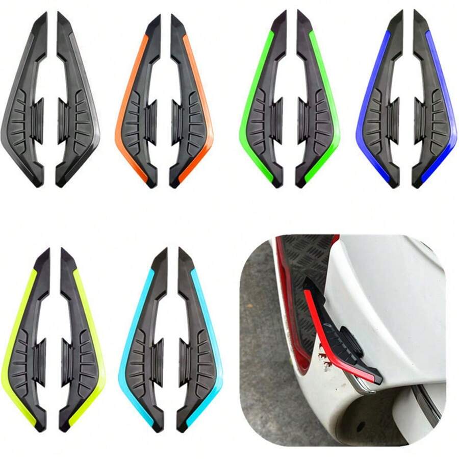 2Pcs Motorcycle Aerodynamic Wing Set Front Side Spoiler Winglets Fixed ...