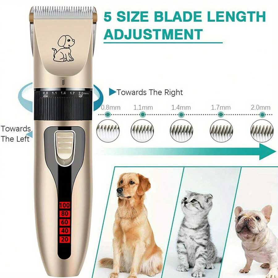 Pet Professional Trimmer Set - Silent Trimmer - Silent Pet Electric ...