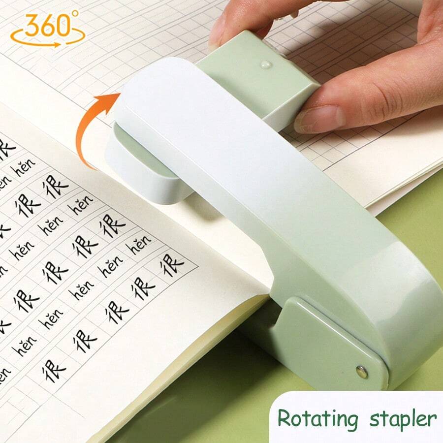 360° Rotating Stapler, Large Size High-Quality Student Stapler, Office ...