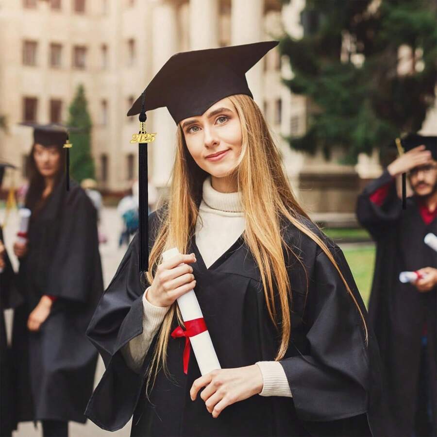 1pc 2025 Graduation Tassels,Solid Color Graduation Cap Tassels 2025 ...